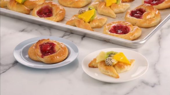 Outstanding Cherry Twist Danishes Made by Anna | Book Recipes