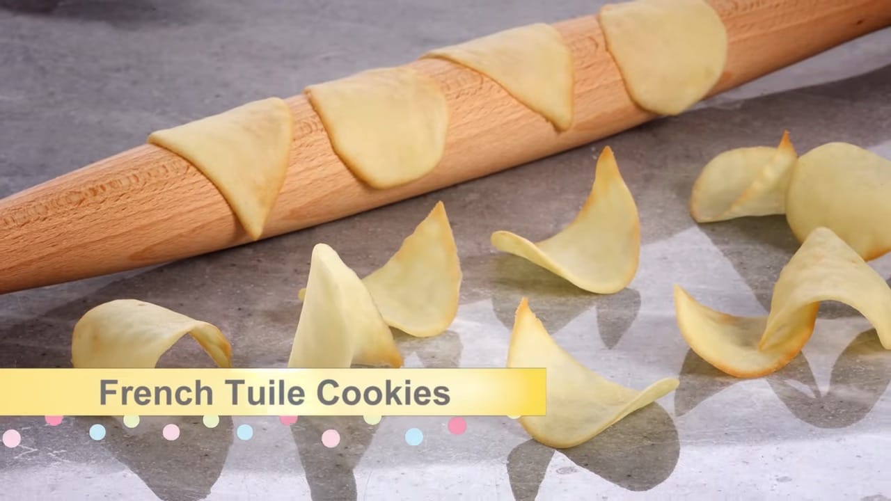 French Tuile Cookies made by Anna | Book Recipes