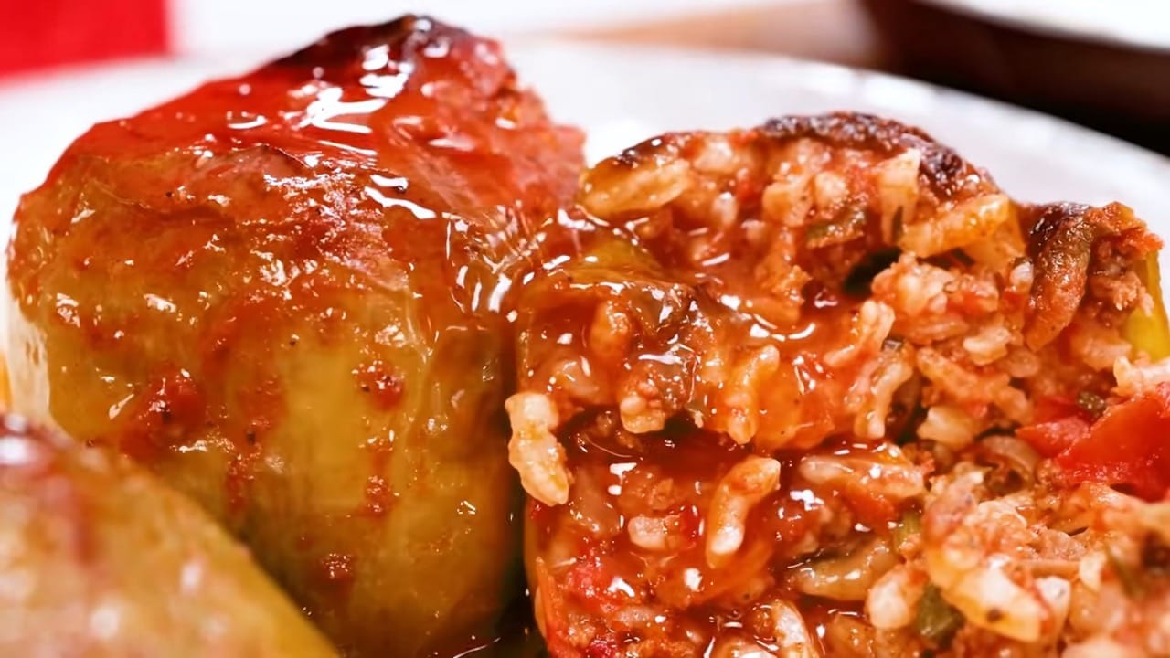 Stuffed Bell Peppers Recipe “DOLMA” | Book Recipes