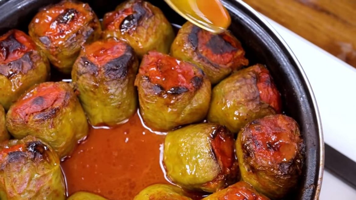 Stuffed Bell Peppers Recipe “DOLMA” | Book Recipes